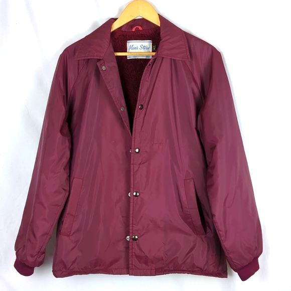 Vintage | Jackets & Coats | Vintage Mens Burgundy Fur Lined Coachs ...